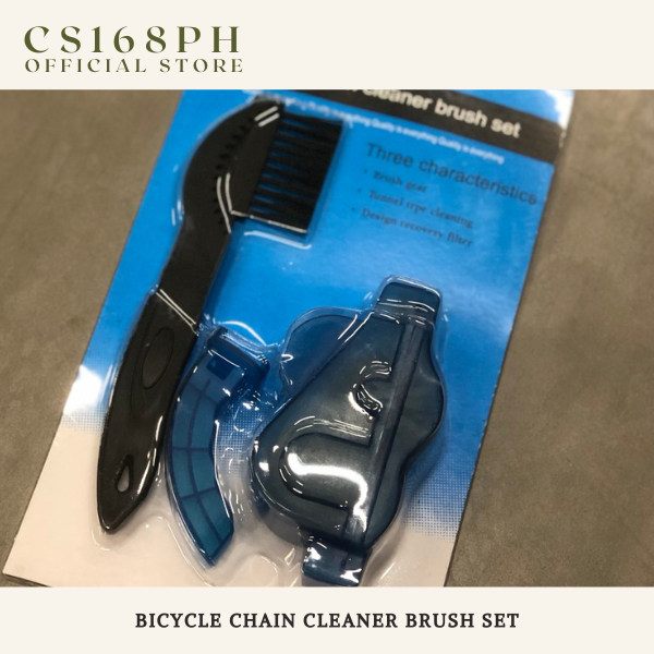 CS168ph Bicycle Mountain Bike Chain Cleaner with Brush Set | Shopee ...