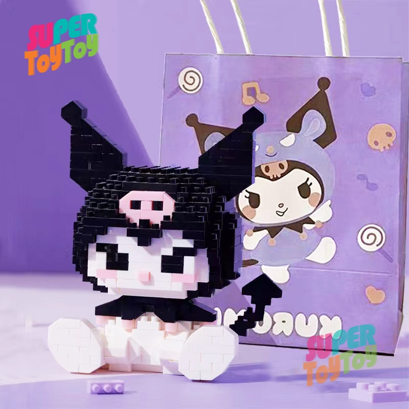 Cartoon Doll Cinnamon Dog Kuromi Diamond Small Particle Mini Building ...
