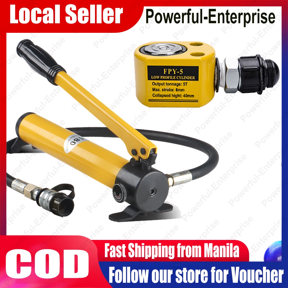 10T 5T Ultra-thin Hydraulic Jack Hydraulic Lifting Jack Stroke With CP ...