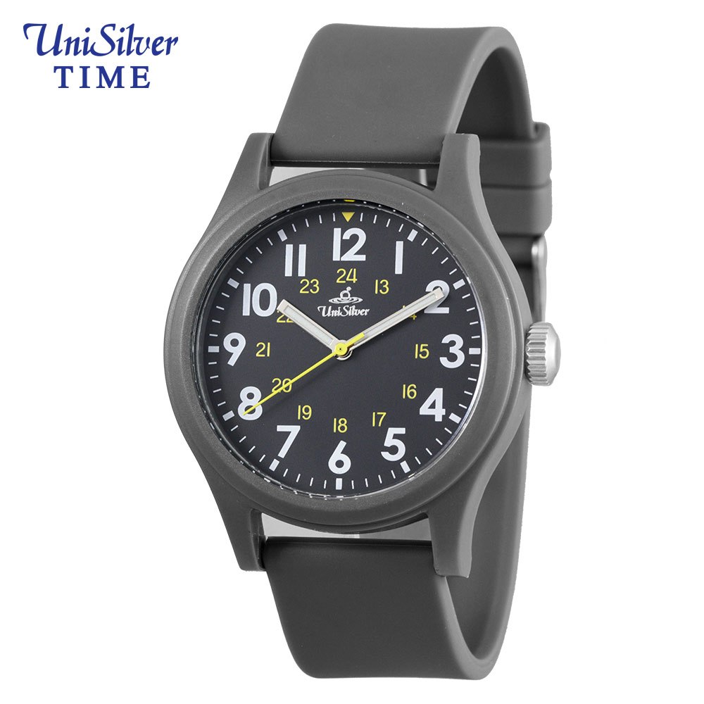 UniSilver TIME Men's Gray Analog Rubber Watch KW3749-1002 | Shopee ...