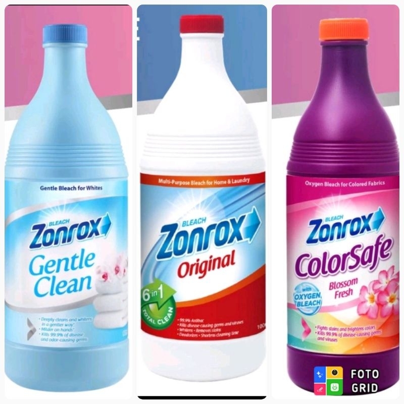 450-900ml Zonrox Color Safe,Bleach Gentle and Original | Shopee Philippines
