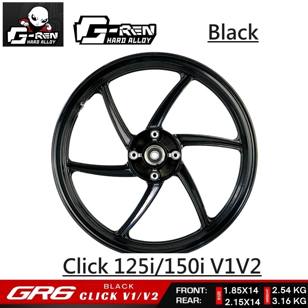 G-Ren Mags GR6 For Honda Click 125i/150i V1/V2 (Made In Thailand ...
