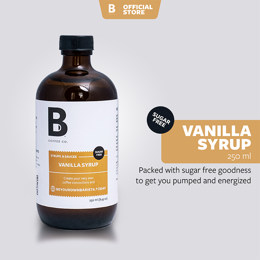B Coffee Co. Sugarfree Vanilla Syrup 250ml | Shopee Philippines