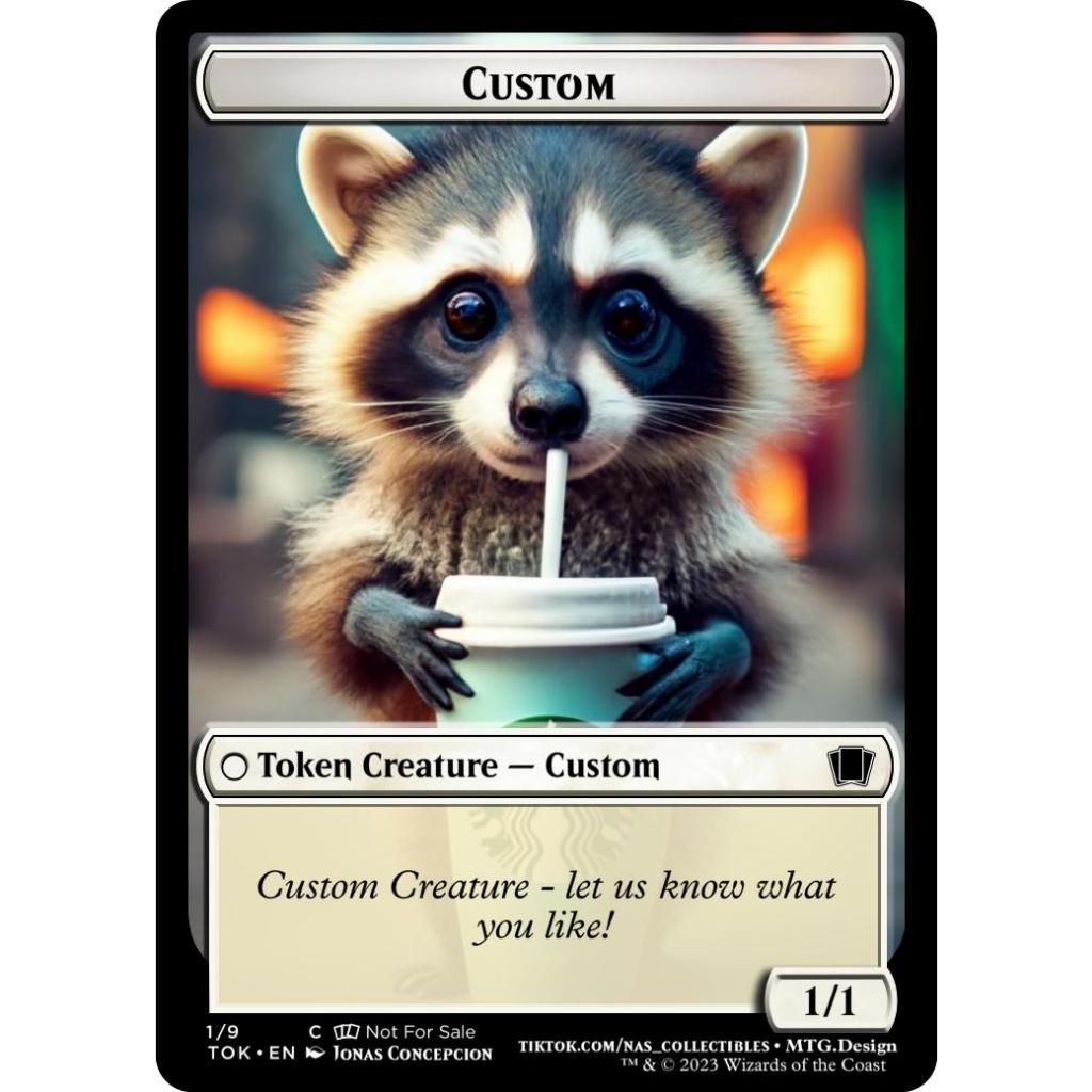 Custom MTG Tokens, Angel, Thopter, Faerie, Dragon, Beast, Elf ...