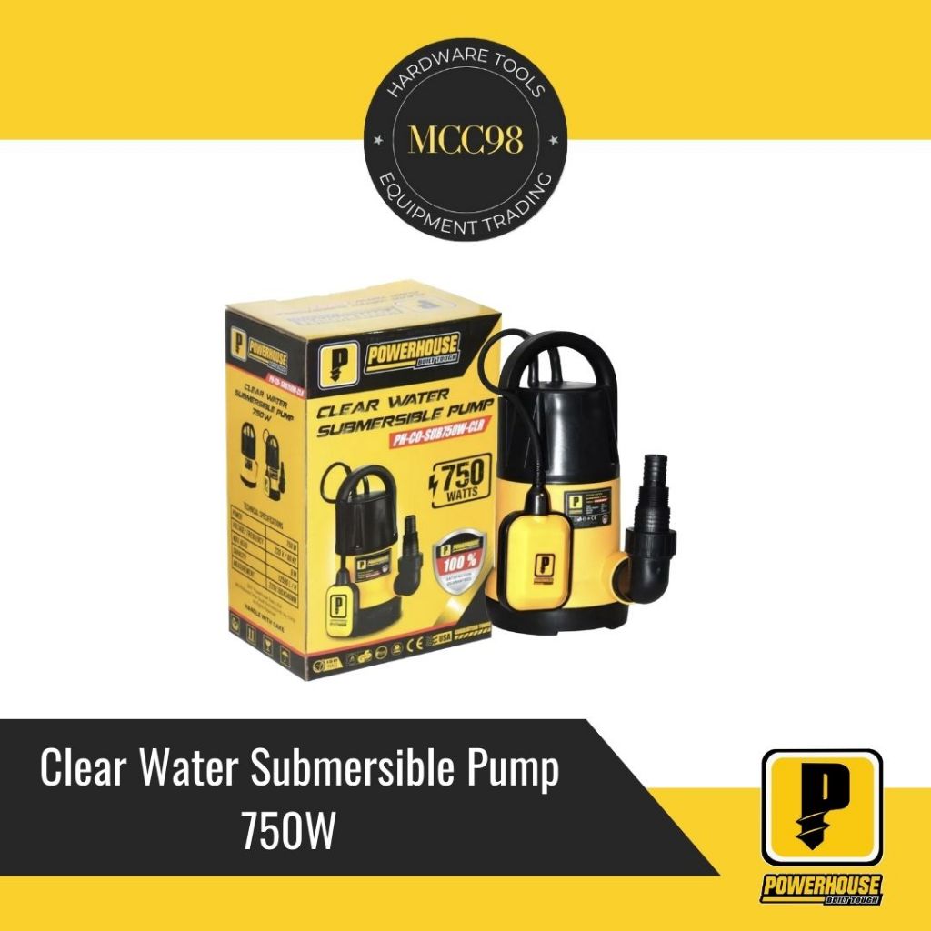 MCC98 Powerhouse Clear Water Submersible Pump 750W | Shopee Philippines