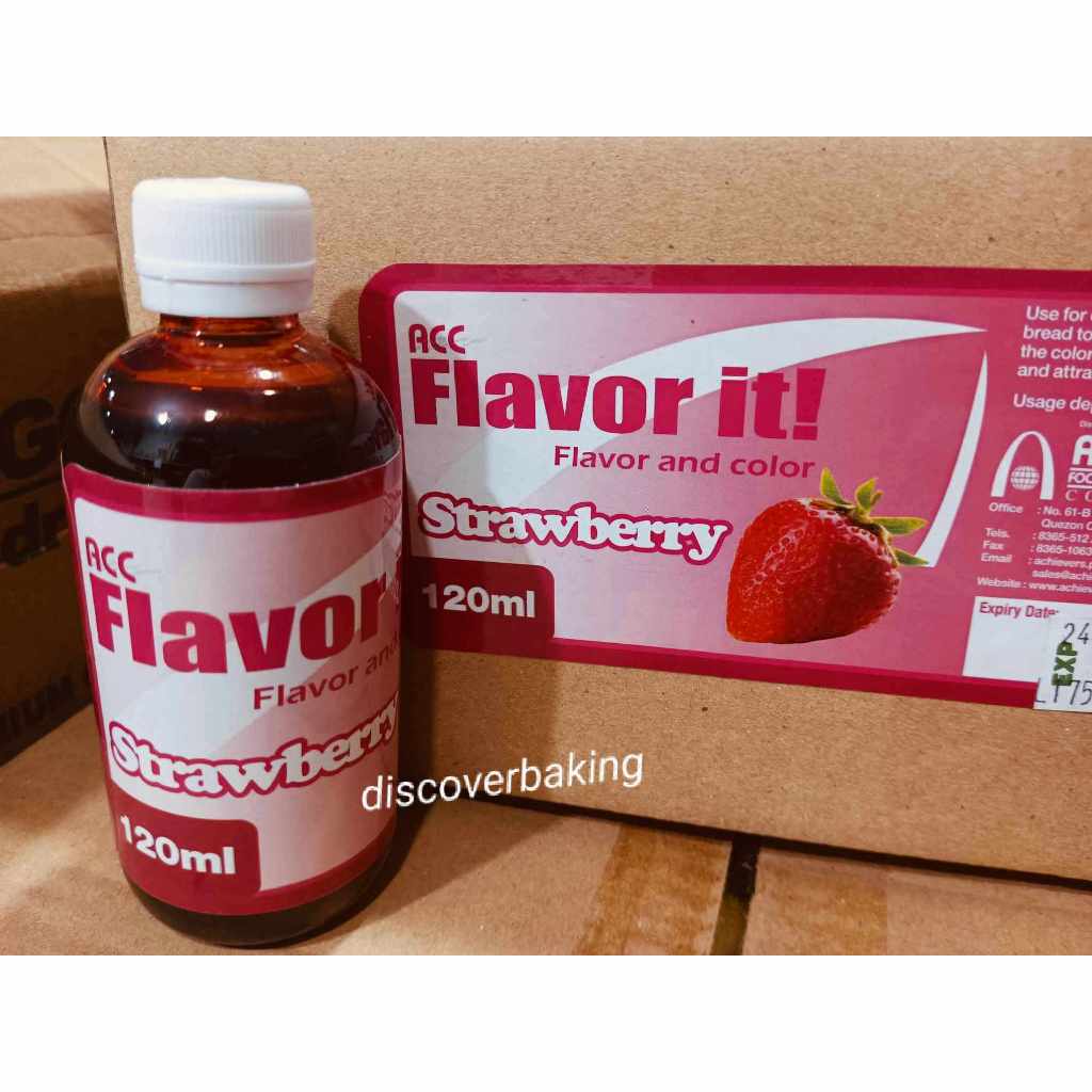 Acc Flavor-it CHOCOLATE , STRAWBERRY, UBE FLAVOR AND COLOR 120ML FOOD ...