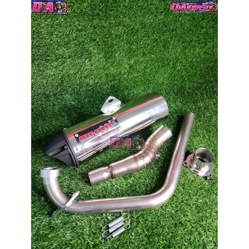 SUZUKI RAIDER 150 CARB MAX SPEED CHICKEN PIPE CHROMINIUM THAILAND MADE ...
