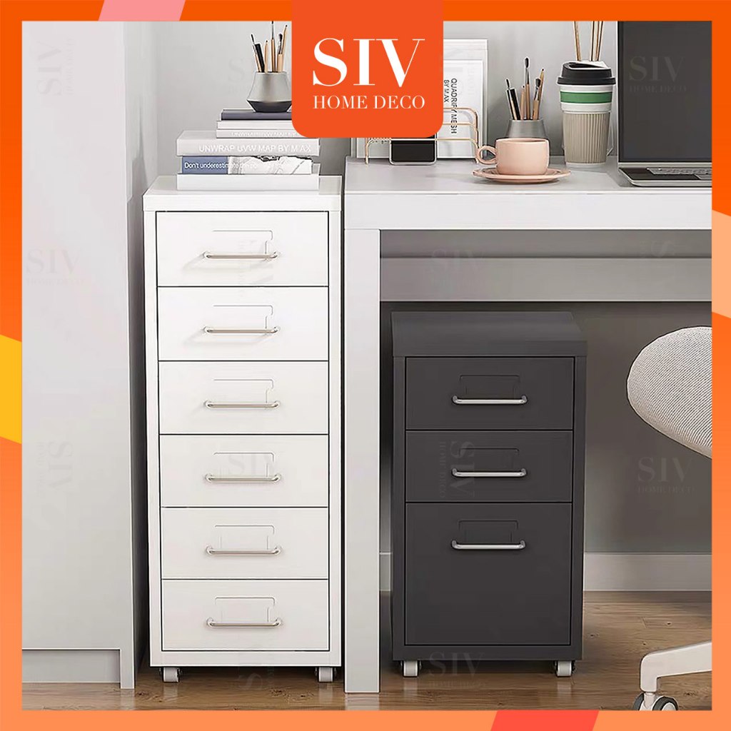 SIV 3-8 Layer Metal File Storage Cabinet Steel Filing Cabinet With ...