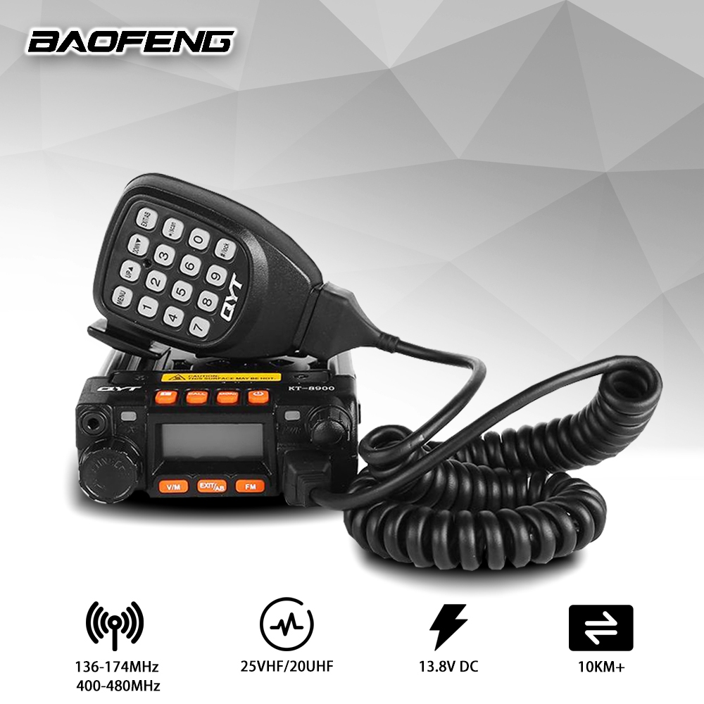 Baofeng Applicable QYT mobile radio quad display KT-8900 Dual Band 25W ...