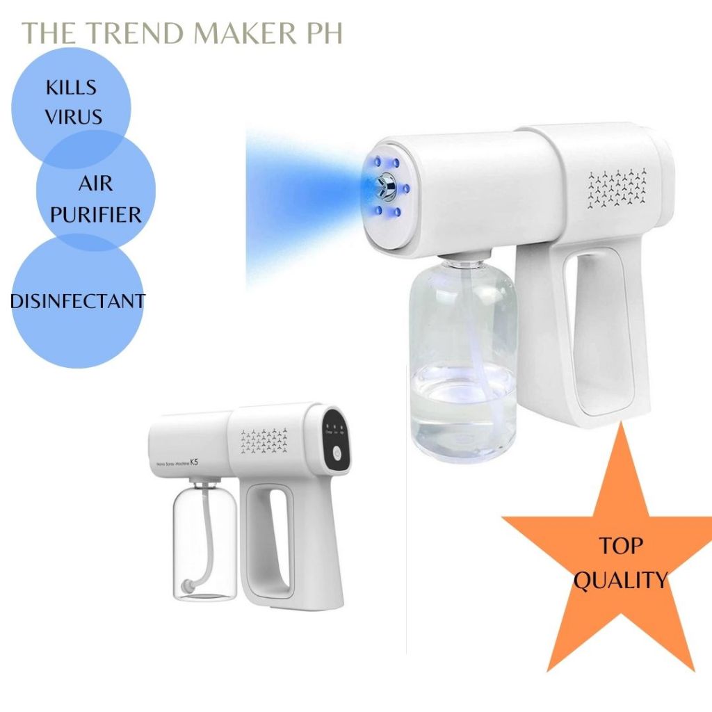 UV-Ray Nano Spray Disinfection Gun Blue Light Surface Wireless ...