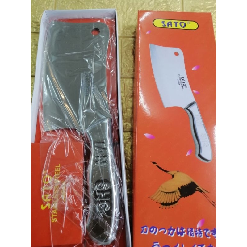 Sato Stainless Steel kitchen Knife | Shopee Philippines