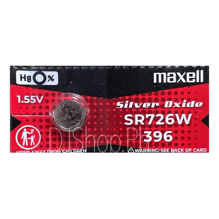 Maxell Original SR726W 396 D396 SR59 SR726 Silver Oxide Watch Battery ...