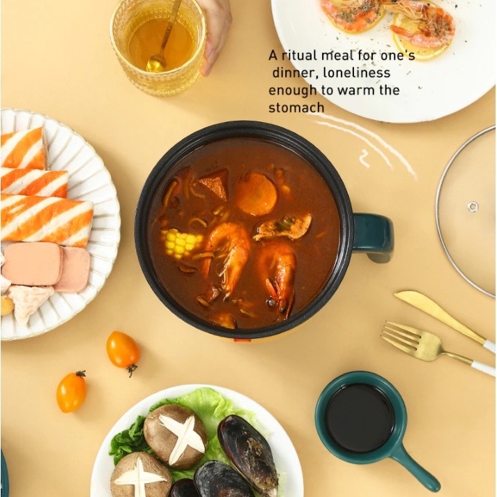 KUKU Mini Rice Cooker Multi-function Cooker 1.8L Non-stick Inner pot ...