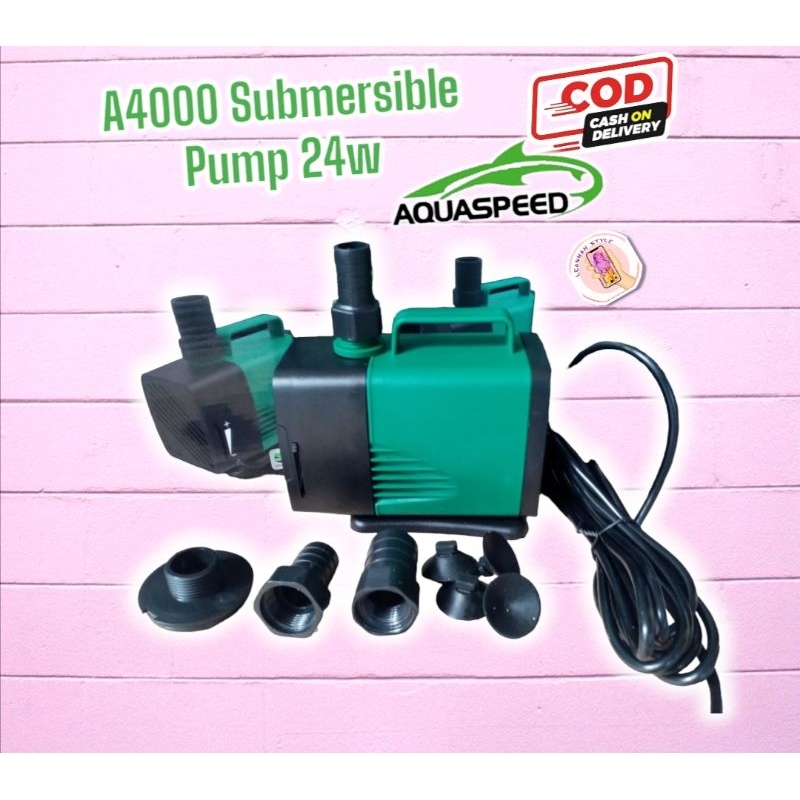 A4000 Submersible Pump AQUASPEED 24W | Shopee Philippines