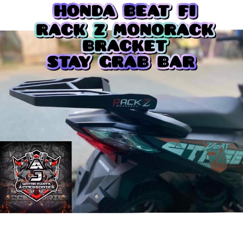 HONDA BEAT FI V1-V2-V3 RACK Z MONORACK BRACKET POWDER COATED STAY GRAB ...