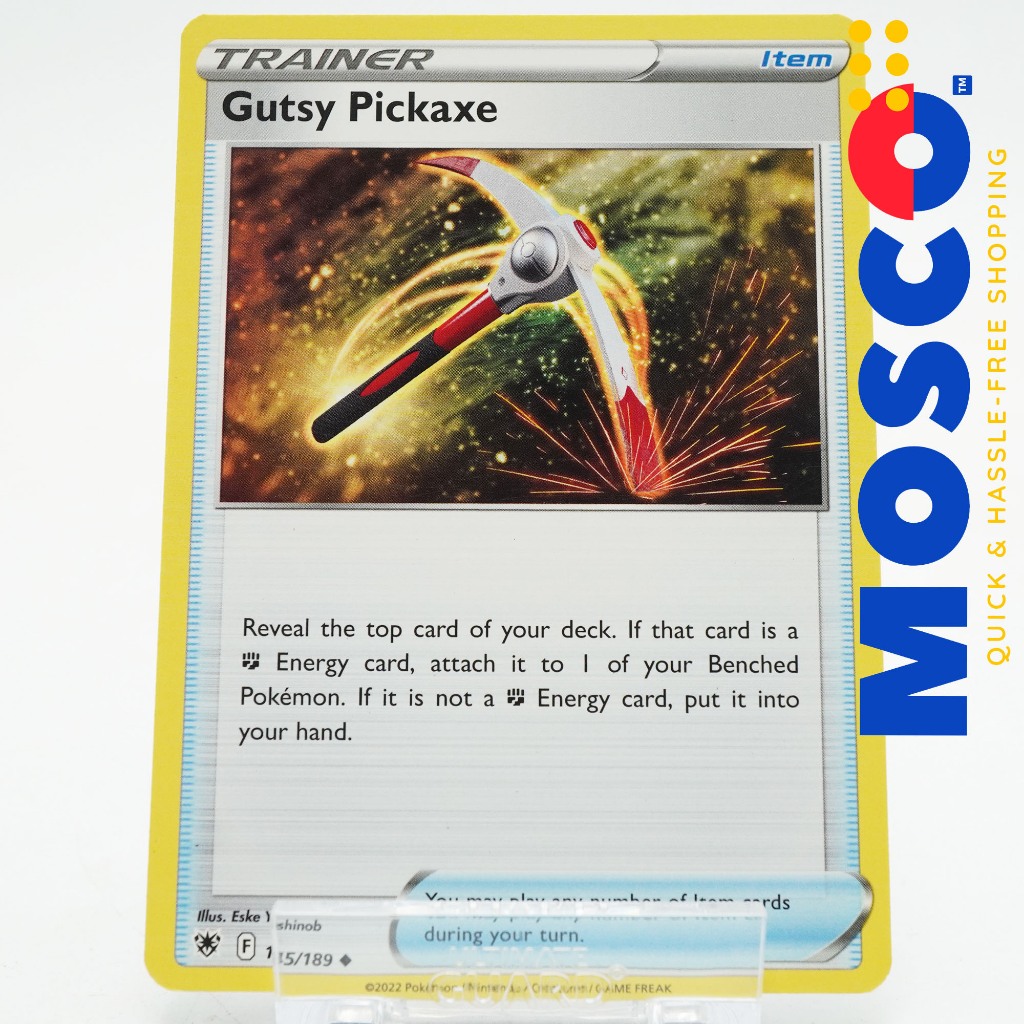 Gutsy Pickaxe - 145/189 - Uncommon | Item Cards | Pokemon TCG | Shopee ...