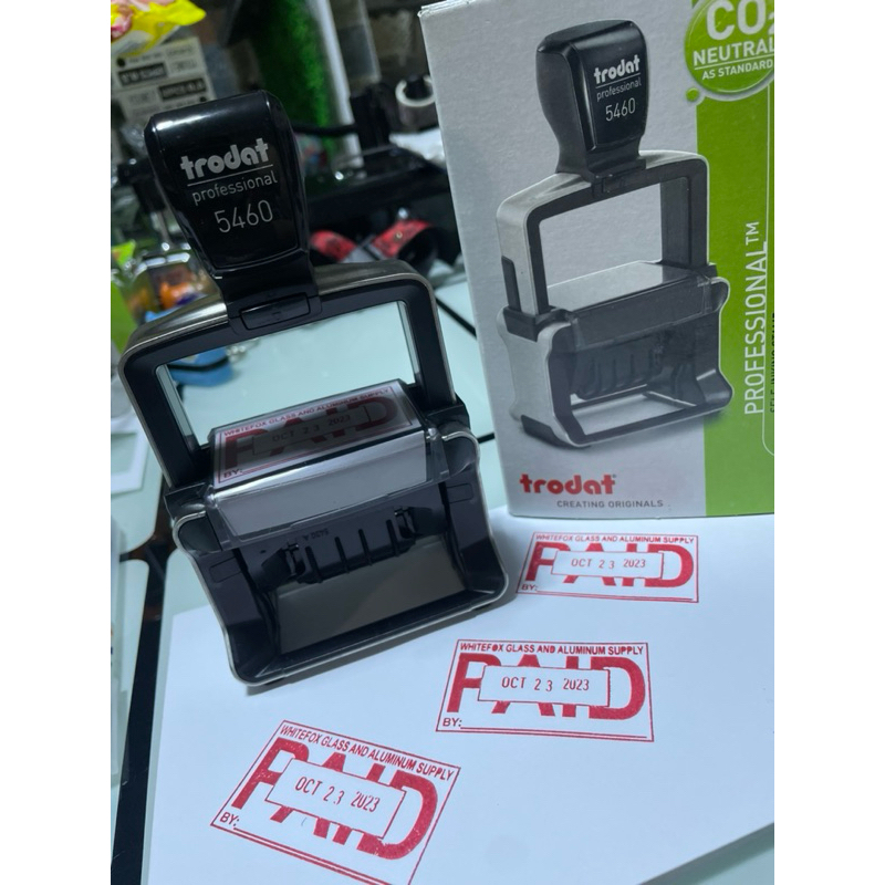 TRODAT 5460 customized and personalized dater | Shopee Philippines