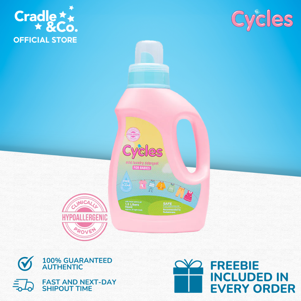 Cycles Mild Laundry Baby Detergent 1.5 Liter | Shopee Philippines