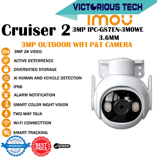 CRUISER 2 5MP/3MP Smart WiFi CCTV: Outdoor Security Waterproof Camera ...