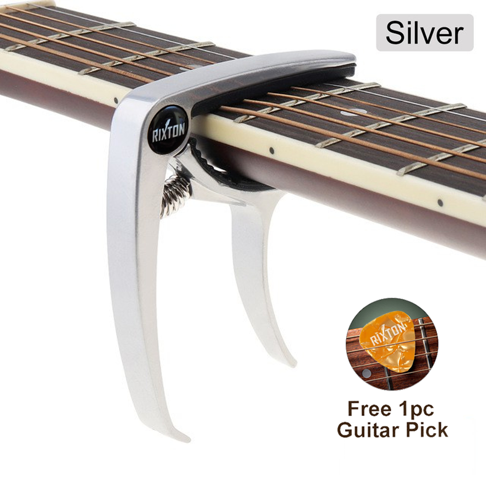 Rixton Guitar Capo Lgl 06 Clamp Aluminum Alloy Metal Wood Grain Quick ...