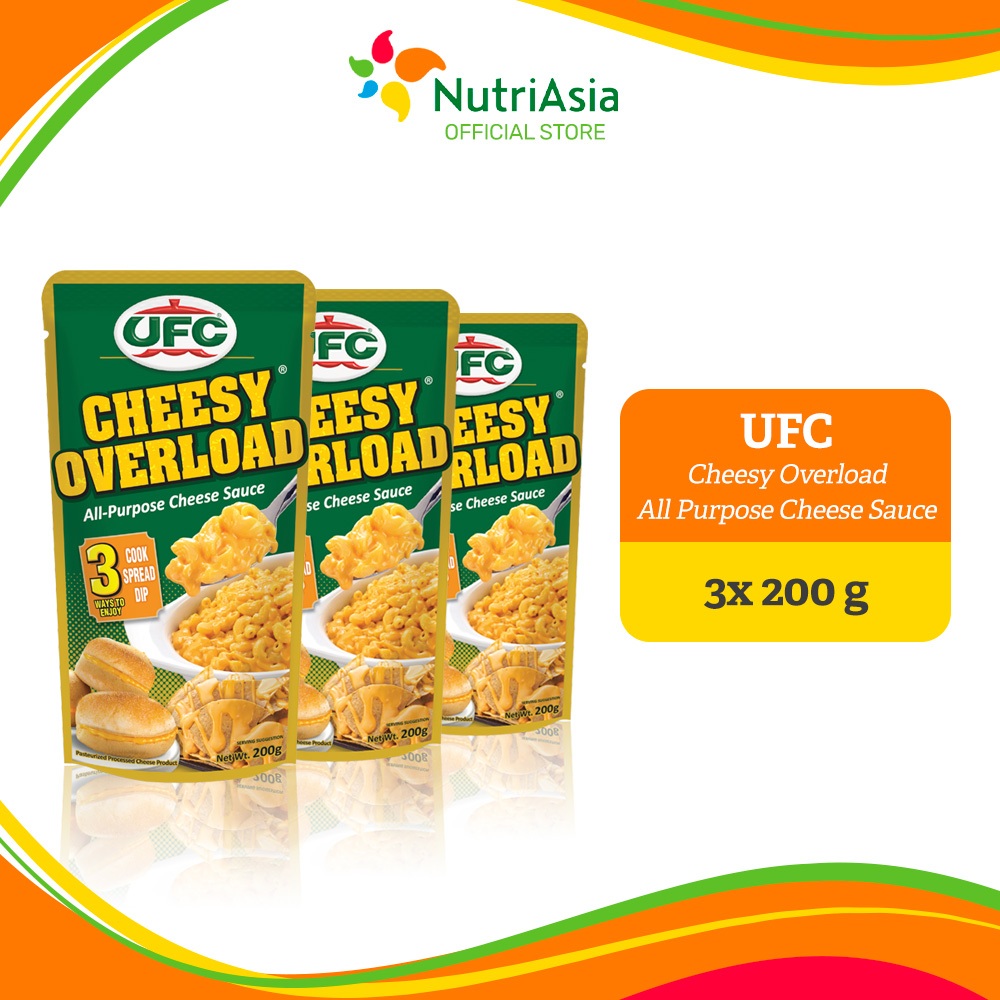 UFC Cheesy Overload All-Purpose Cheesy Sauce 200g Bundle of 3 | Shopee ...
