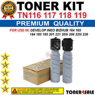 Toner Cartridge TN116 TN118 for Develop Ineo Bizhub 164 165 184 185 195 ...
