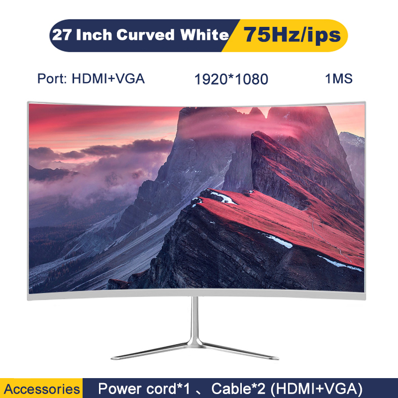Expose Plus Gaming Monitor 24/27 inch curved 75Hz/165Hz desktop ips ...