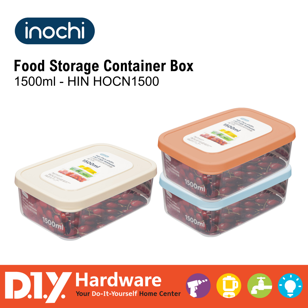 INOCHI Hokkaido rectangular food storage container box 1500ml | Shopee ...
