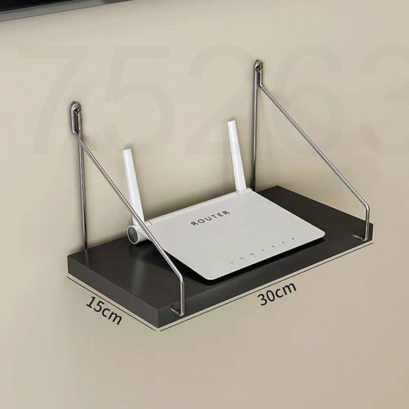 Wall Organizer Hanging Rack No Punching Router Rack TV set-top Box ...