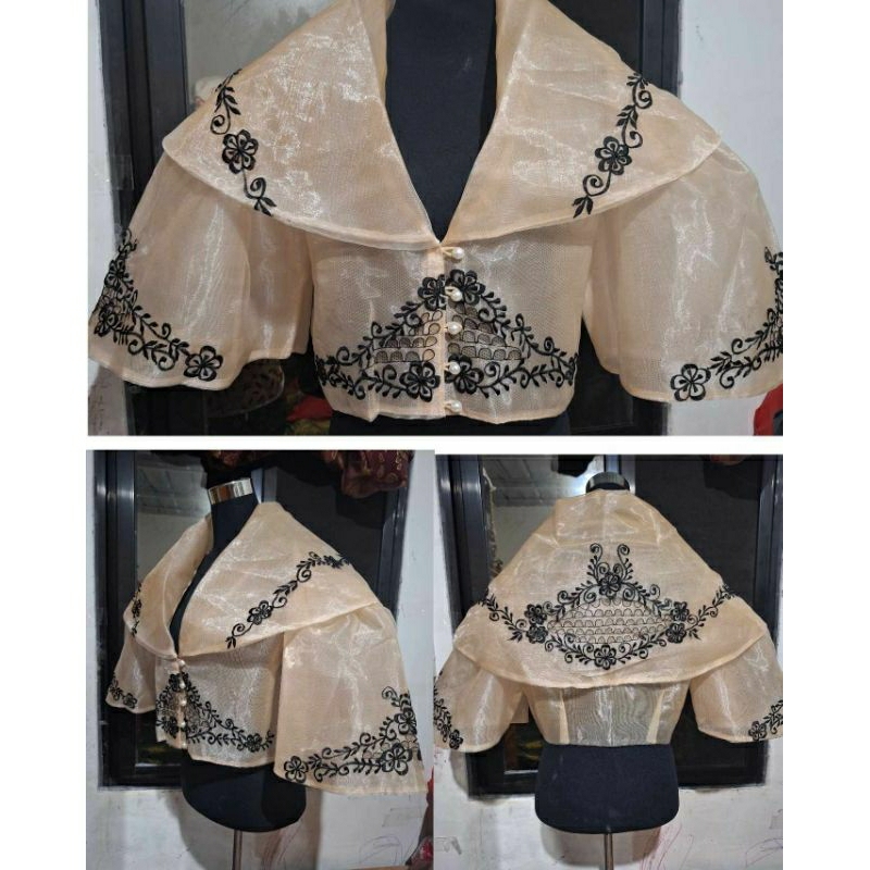 Modern Filipiniana Maria clara top embroidery | Shopee Philippines