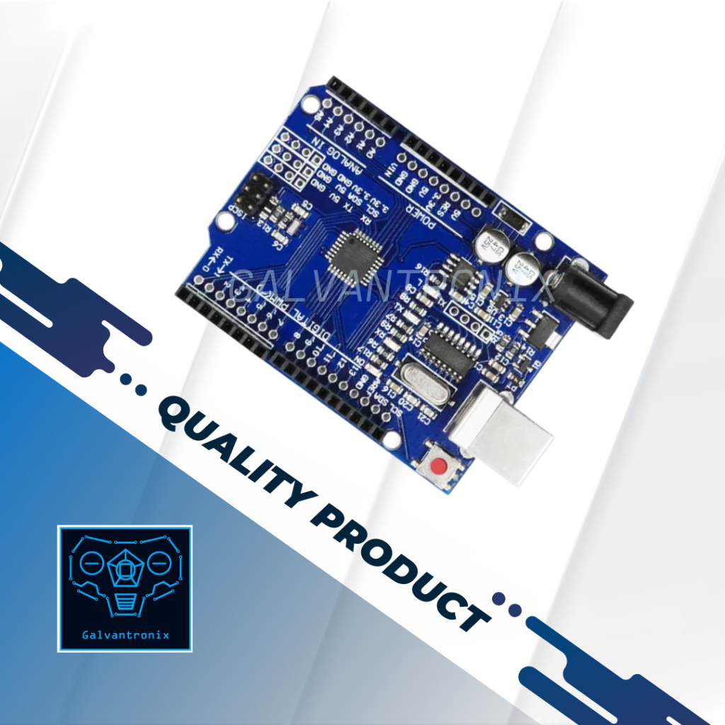 Galvantronix UNO R3 Development Board ATmega328P CH340 Chip with ...
