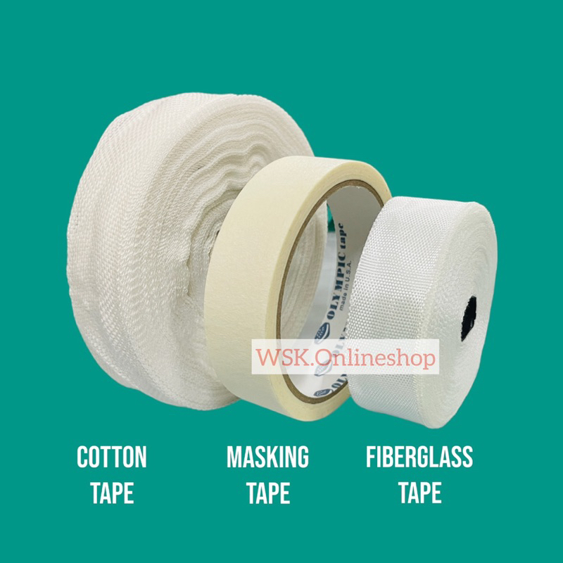 MASKING TAPE - COTTON TAPE - FIBERGLASS | SK Electrical | Shopee Philippines