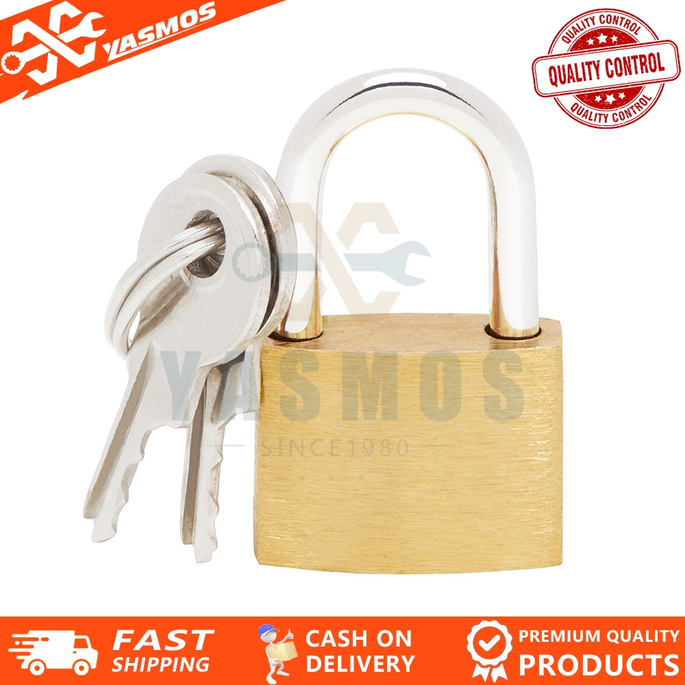 Heavy Duty Security Brass Padlock Door Lock 20MM - 50MM | Shopee ...