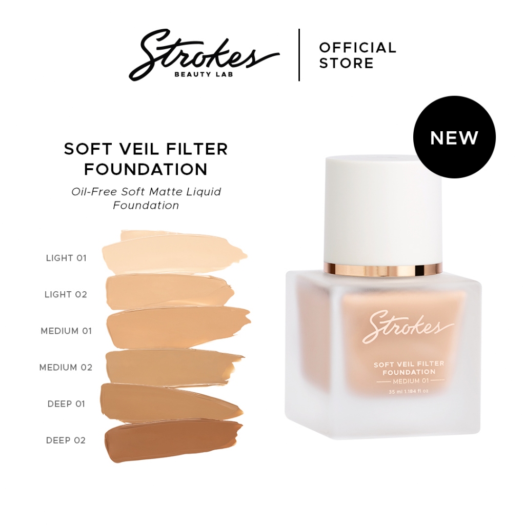 Strokes Soft Veil Filter Foundation [Oil-Free Soft Matte Liquid ...