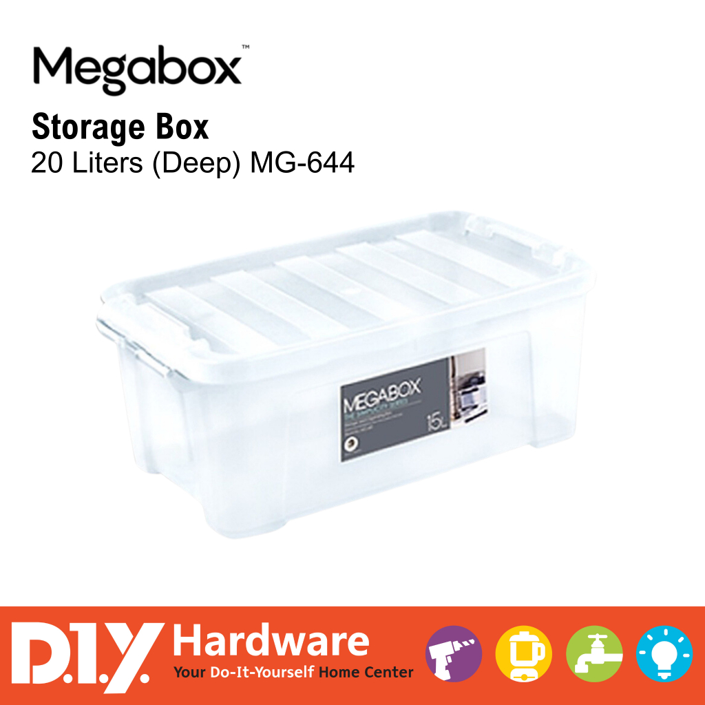 MegaBox Storage Box 20 litre (Deep) MG-644 | Shopee Philippines