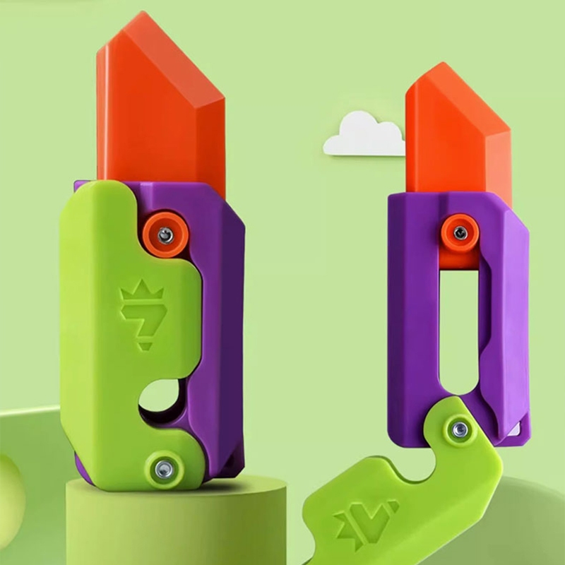 3D Gravity Knife Toy for Kid Plastic Switchblade Sensory Fidget Toy for ...