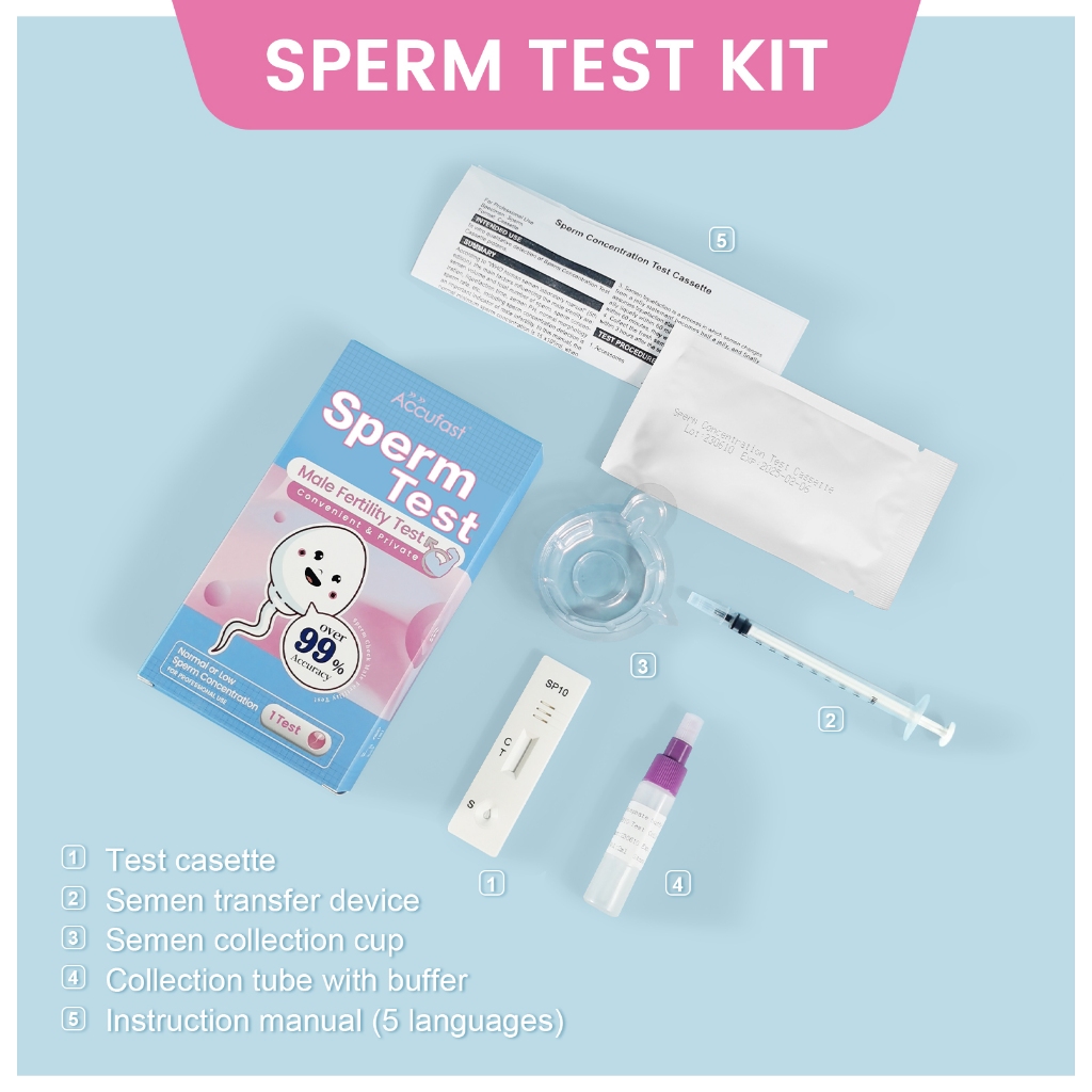 Spream Test Kit for Men ACCUFAST Male Pregnancy Ability test Accuracy ...