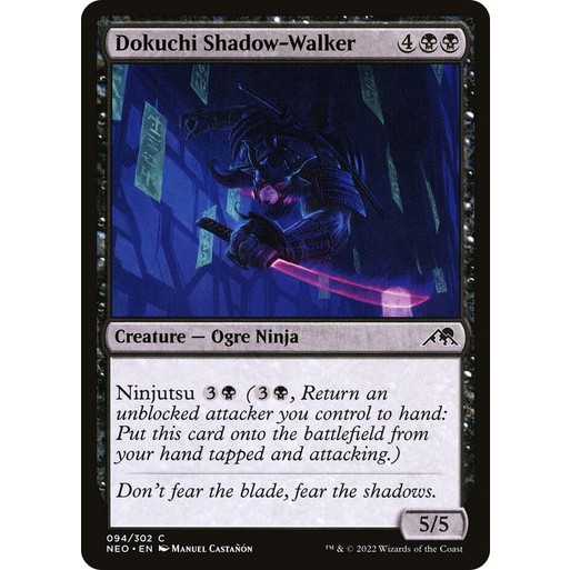 Dokuchi Shadow-Walker - Kamigawa: Neon Dynasty (NEO) | Shopee Philippines