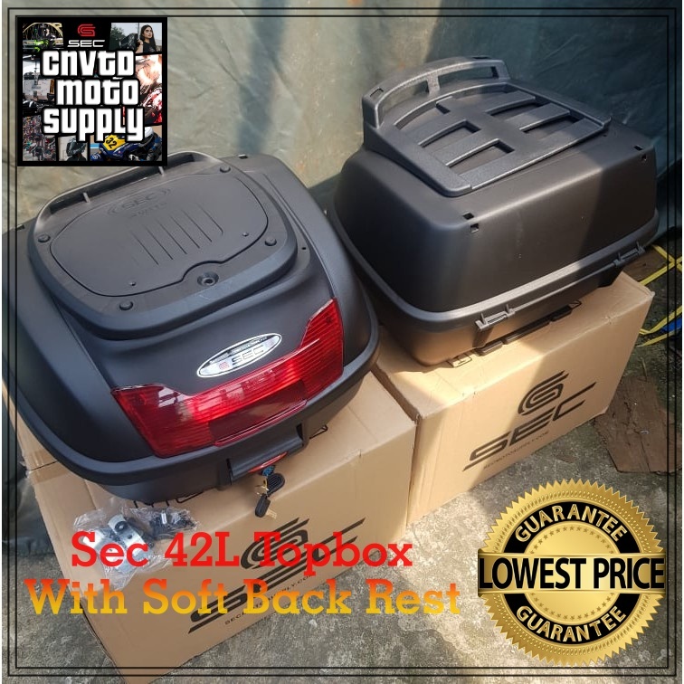 Original sec brand Topbox 42L with soft back rest | Shopee Philippines
