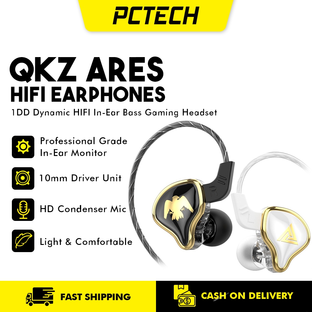 Qkz Ak6 Ares 1dd Dynamic Earphones Hi-Fi Music Sport Earbuds In Ear ...