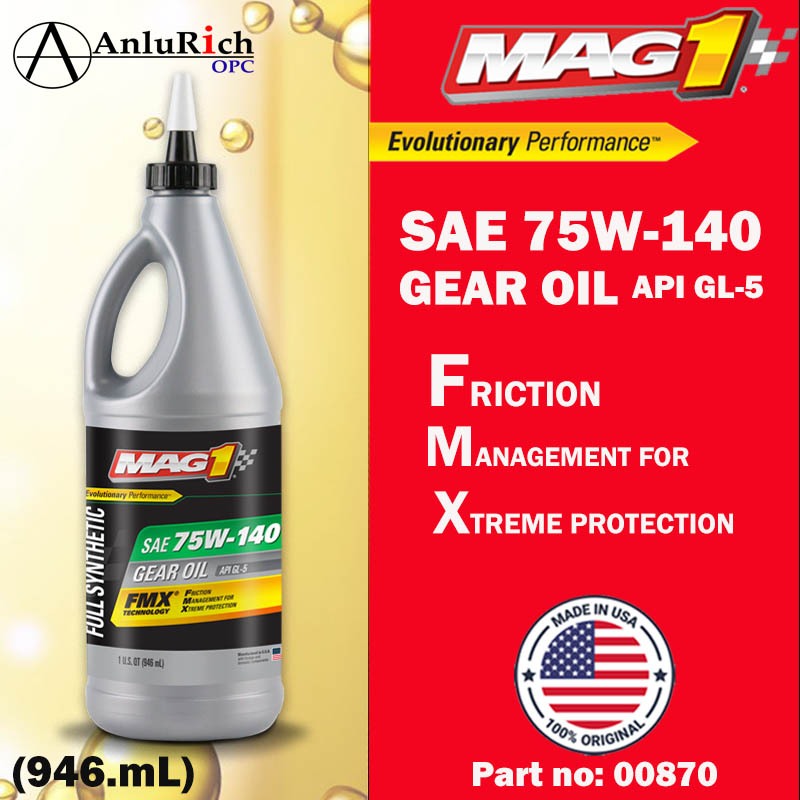MAG 1® FULL SYNTHETIC 75W-140 GL-5 GEAR OIL | Shopee Philippines