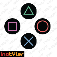 PlayStation PS Play Station Button Controller Cross Square Triangle ...