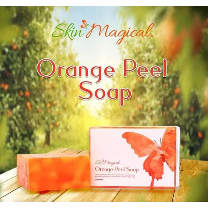 ORANGE PEEL SOAP SKINMAGICAL,Whitening,Remove dark Spot Skin ...