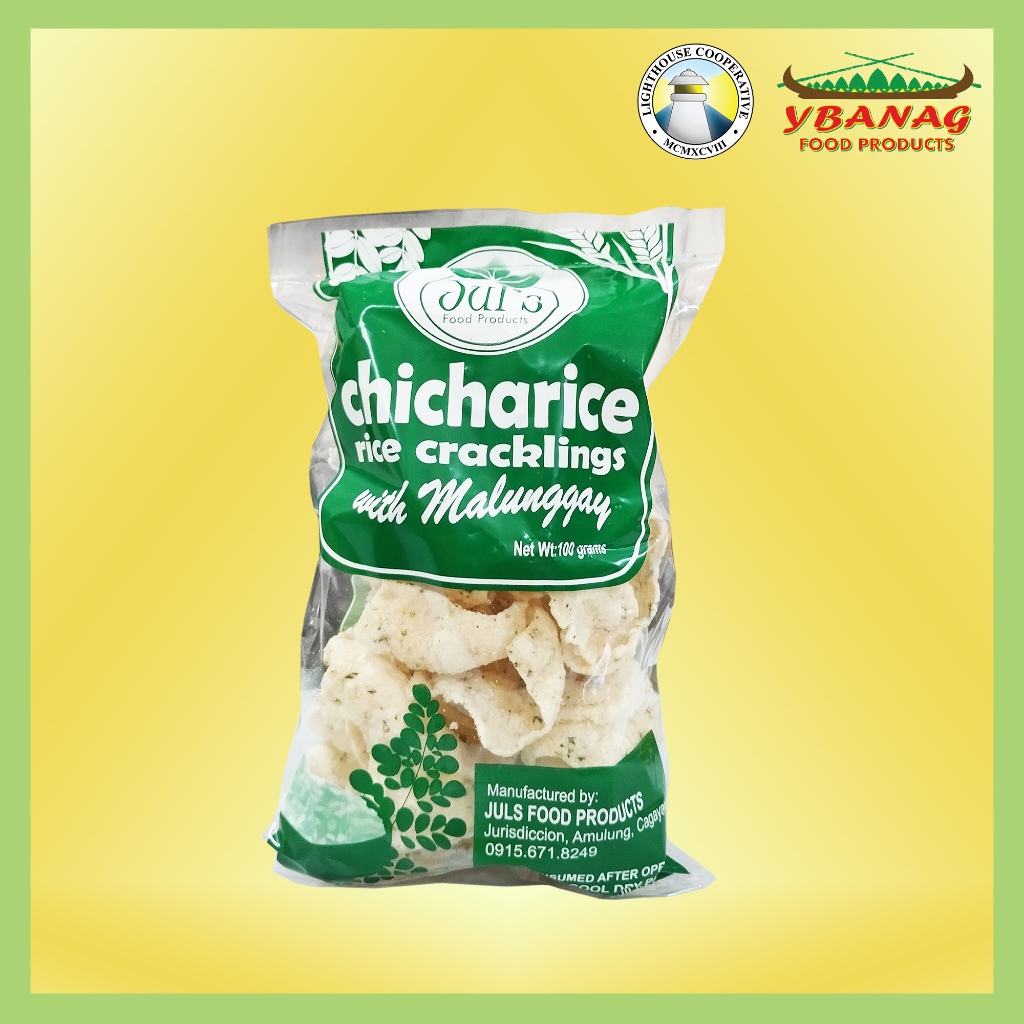 100g Chicharice Rice Cracklings with Malunggay | Shopee Philippines