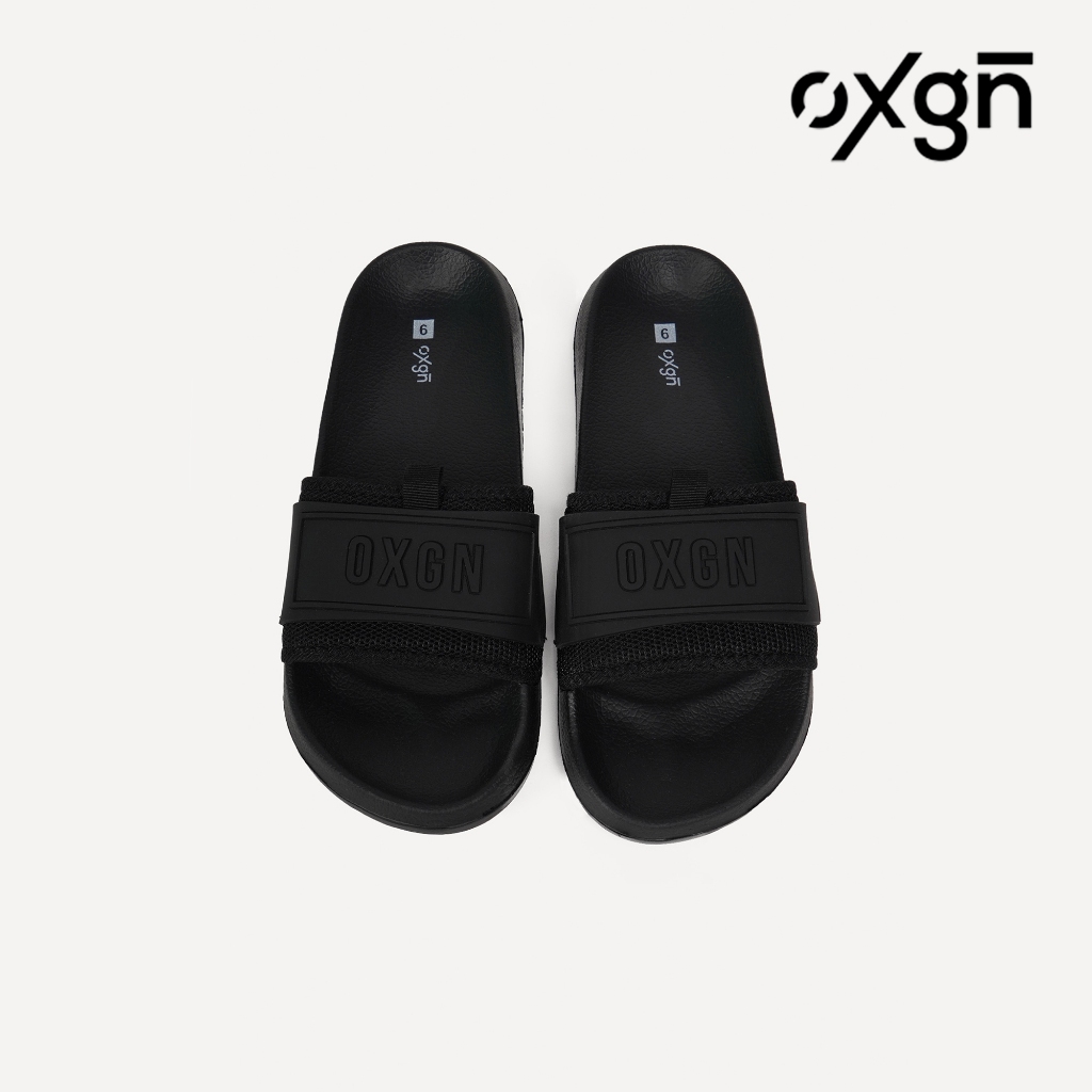 OXGN Single Band Slides For Men (Black) | Shopee Philippines