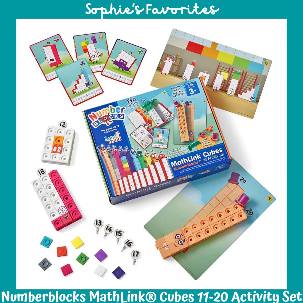 Numberblocks MathLink® Cubes 11-20 Activity Set (hand2mind) Linking Cubes Number Blocks | Shopee ...