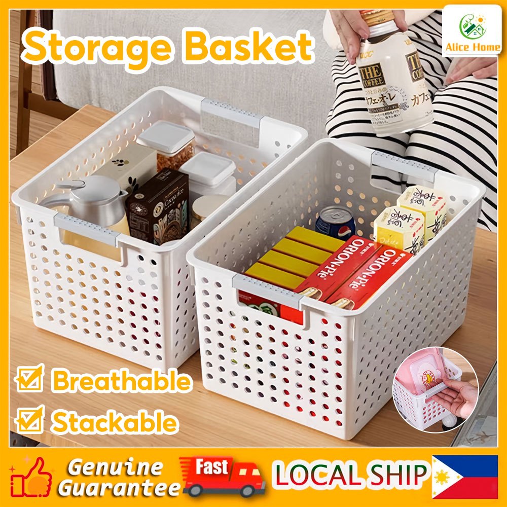 ALICE Trolley Storage Basket Stackable Plastic Kitchen Organizer for ...