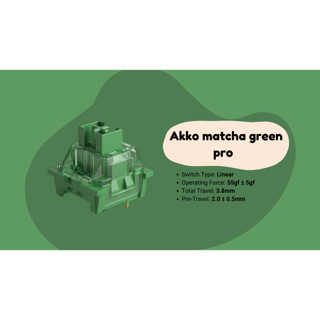 akko matcha green pro(hand-lubed) | Shopee Philippines