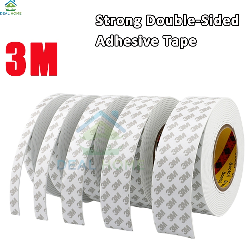 【Ready Stocks】3M Double Sided Tape，Sponge Adhesive Tape，White EVA Foam Tape，Strong Double Sided ...