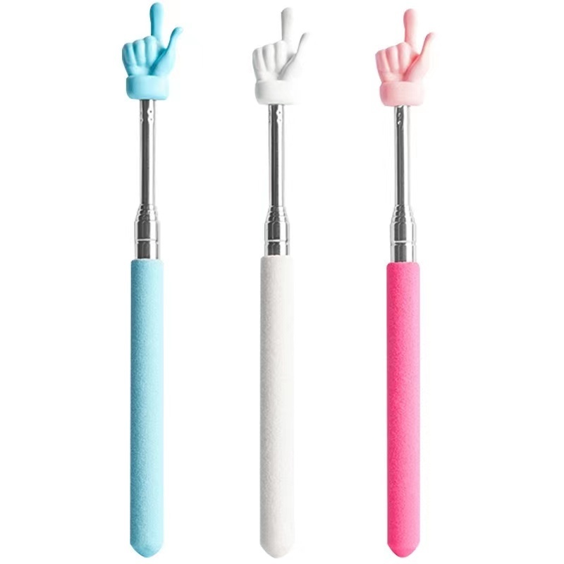 Telescopic Teachers Pointer Rod Finger Design Retractable Teaching ...